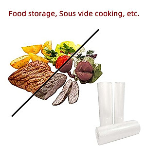 Chef Prosentials Vacuum Sealer Bag Roll, Food Fresh Saver Storage Sous Vide Bag, 11"x50', 2 rolls