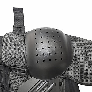 TDPRO Kids Full Body Armor Protective Jacket | Children Breast Chest Spine Protector Motorcycle Motocross Dirt Bike Racing Skiing Skating Sports ATV Safety Gear Guard Black (M)