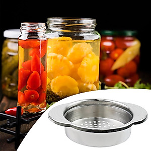 Antrader 4.5- Inch Stainless Steel Strainer, Kitchen Colander for Straining, Draining & Rinsing