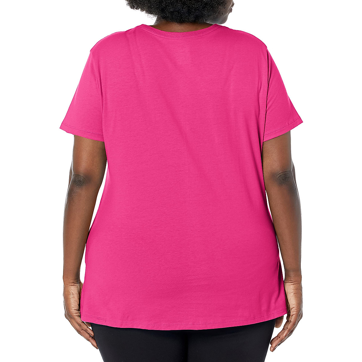 Just My Size Plus-Size Pure Cotton Jersey T-Shirt, Wide Classic Crewneck Tee for Women
