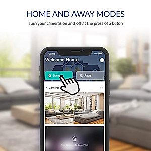 Kami by YI 4pc 1080p Cameras For Home Security with Human Detection, Activity Zone, Seamless Footage Playback with Phone APP - Compatible with Alexa and Google Assistant
