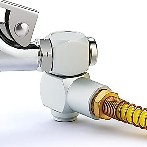 Creallr Air Hose Fittings, 1/4" NPT 360 Degree Swivel Air Hose Connector, 1/4 Inch Industrial Swivel Portable Aluminum Air Tool Adapter(2 Pieces)