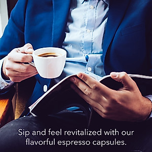 HiLine Coffee Espresso Pods, Hawaiian Kona Coffee, 20 Count (Pack of 1), Single Cup Espresso Capsules, Compatible with Nespresso Original Brewers