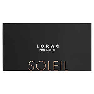 LORAC PRO Matte & Shimmer Eyeshadow Palette, Soleil | Glitter | Mirror Compact | Cruelty Free, Gluten Free, Vegan