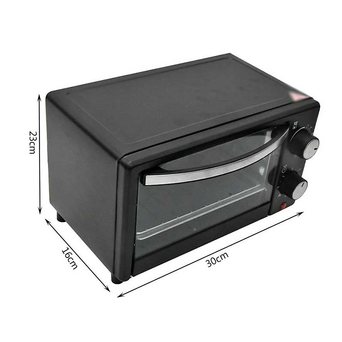 FZZDP Electric Oven Multifunctional Household Electric Pizza Bread Baking Toaster Barbecue Oven with Timing Temperature Adjustment