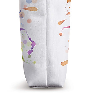 Colorful Splash Art Yorkshire Terrier Portrait Yorkie Lover Tote Bag