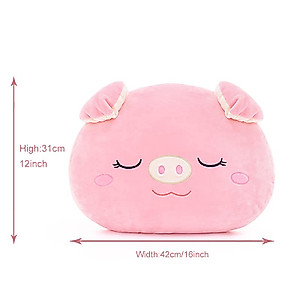 Lazada Pig Pillow Plush Toys Soft Toy Girls Gifts for Toddler Pink 15 Inches