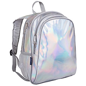 Wildkin 15-Inch Kids Backpack for Boys & Girls, Perfect for Early Elementary, Backpack for Kids Features Padded Back & Adjustable Strap, Ideal for School & Travel Backpacks (Holographic)