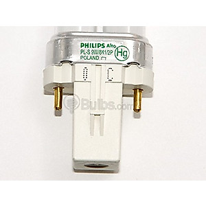 Philips 148700 - PL-S 9W/841/2P Alto Single Tube 2 Pin Base Compact Fluorescent Light Bulb