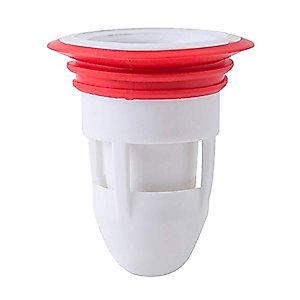 TERNCOEW Bath Shower Floor Strainer Cover Plug Siphon Sink Kitchen Bathroom Water Drain Filter Sink Strainer Small Holes, White