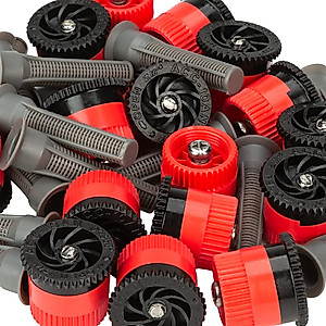 Replacement Pop up Rainbird Sprinkler Heads, 16PCS Adjustable Sprinkler Nozzle Variable Arc Nozzle Irrigation Drippers Sprinklers 9.8 Feet Compatible with Hunter, Orbit Pop-up Sprinklers, (10 Van)