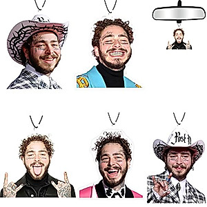 5PCS Car Air Freshener Fans Gift Air Freshener Pendant Car Hanging Rearview Mirror Pendant Car Interior Accessories Household Air Freshener Candy Scent (5Pcs-A)