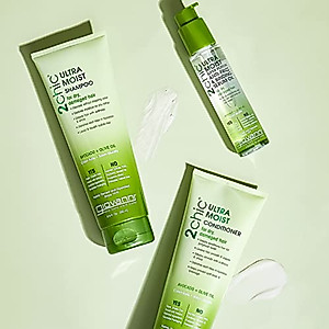 GIOVANNI 2chic Ultra-Moist Shampoo - Avocado & Olive Oil, Creamy Hydration Formula, Enriched with Aloe Vera, Shea Butter, Botanical Extracts, No Parabens, Color Safe - 24 oz