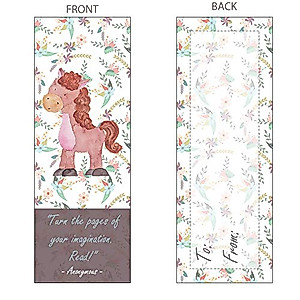 Simple Set of Bookmarks - 48 Recycled, Earth Friendly Bookmarks, Great for School Rewards or Little prizes