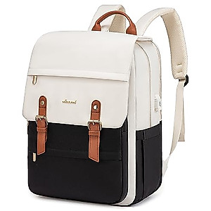LOVEVOOK Laptop Backpack for Women Vintage Travel Backpack Purse Airline Approved 15.6 Inch Large Computer Backpack Fashion Teacher Nurse Bag for Work Business College