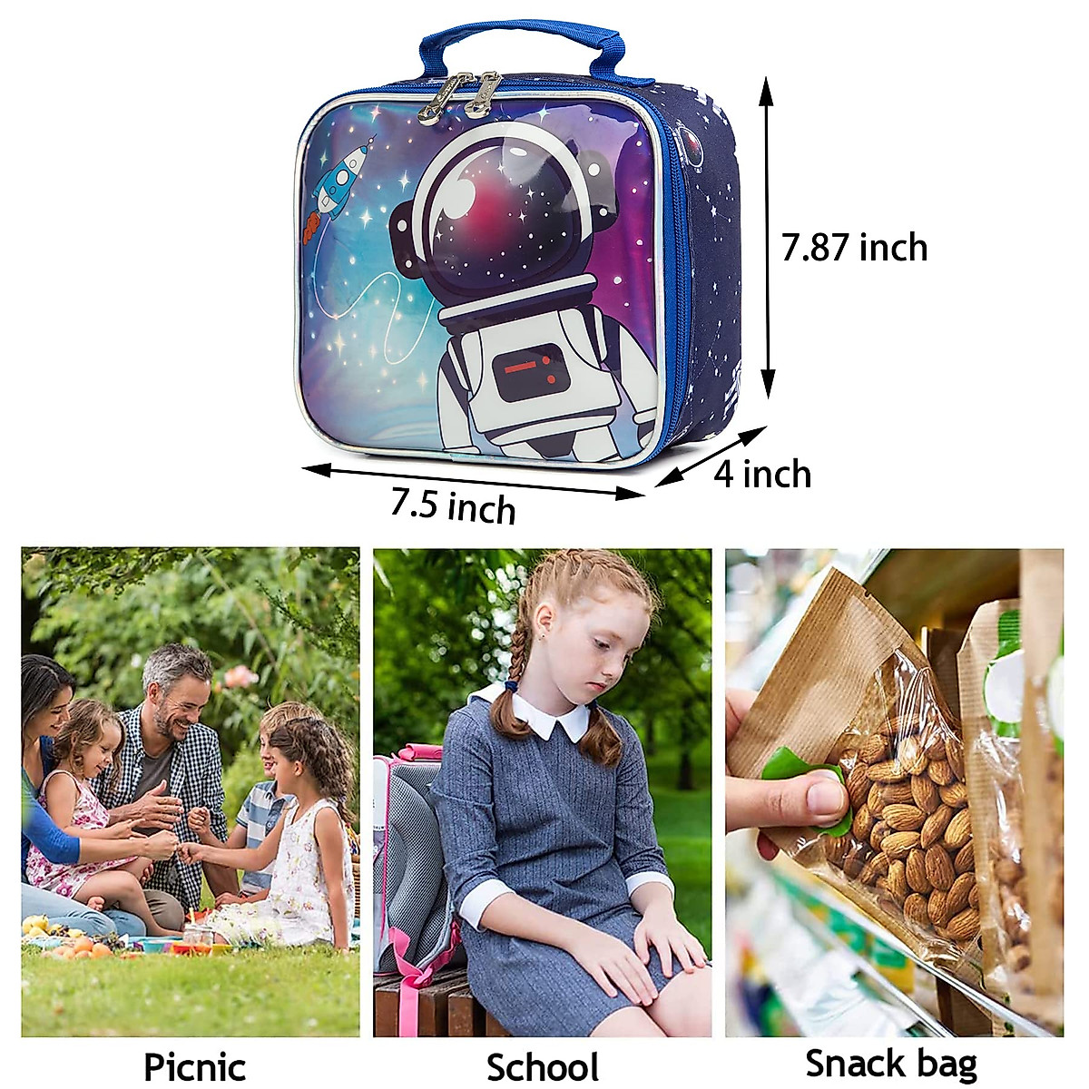 MOHCO Kids Backpack 16inch Lunch Bag and Pencil Case Lightweight School Bookbag for Teens, Girls, Boys, Elementary and Middle school