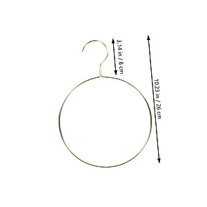 SWOOMEY Ring Tie Rack Metal Organizer Shelf Gold Towel Rack Scarf Hanger Modern Circle Towel Hanger Round Towel Rack Nonslip Steel Tie Rings Belt Shawl Scarf Hanger Round Hanger Wardrobe