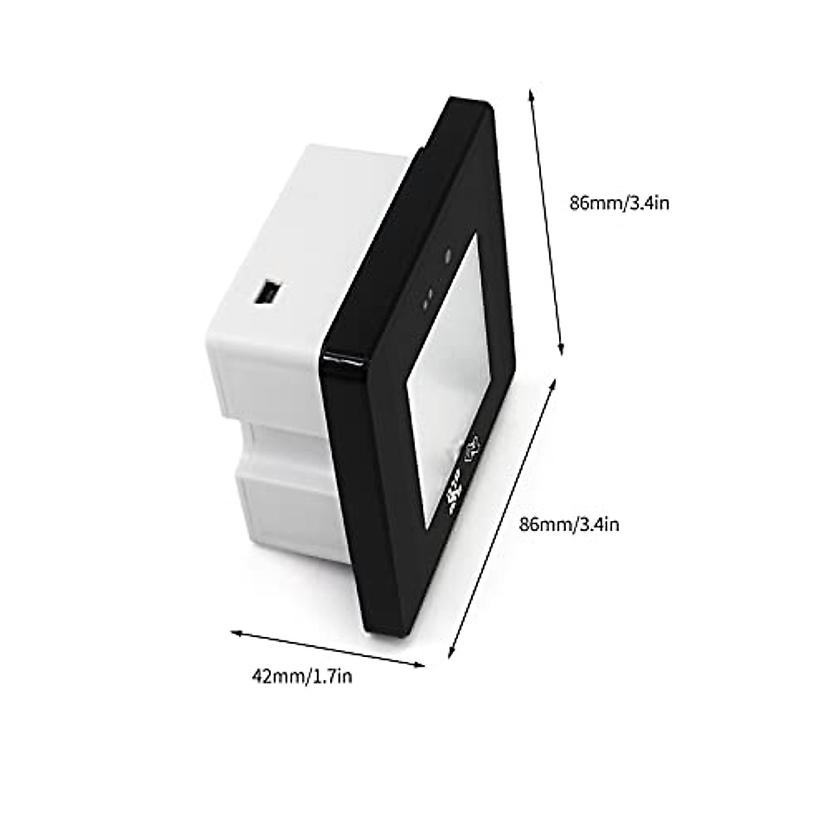 HXBER Barcode Scanner, Embedded Barcode Scanner Wired Scanning Module RFID Card Reader High Speed Barcode USB Connect for 1D 2D QR Code for Supermarket Warehouse Retail Store Mobile Payment Access
