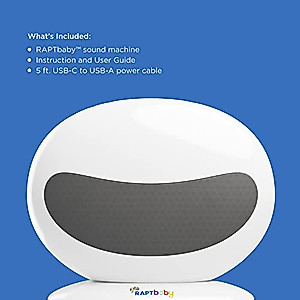 RAPTbaby™ Smarter Sleep Sound Machine: Neuroscientist-Developed to Support Baby’s Language Development & Sleep with Soothing & Brain-Building Soundtracks in 4 Genres: Classical, Lullaby, Nature, Womb