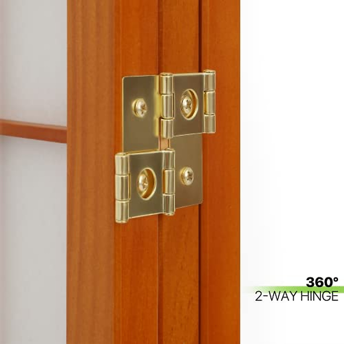 Magshion 3-Panels Room Dividers and Folding Privacy Screens 6.5ft High Oriental Small Grids Folding Screen Room Divider Separating Wall Freestanding Shoji Screen for Home Office