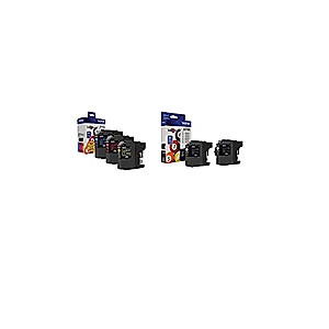 Genuine Brother LC201 (LC-201) Color (Bk/C/M/Y) Ink Cartridge 5-Pack (Includes 2 LC201BK, 1 LC201C, 1 LC201M,1 LC201Y