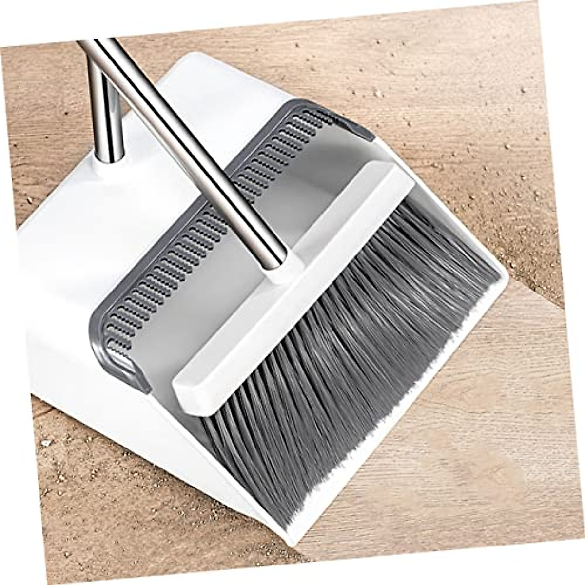 Outanaya 1 Set Hair Cleaning Broom Kitchen Brooms Indoor Broom Pet Poop Tray Broom Dustpan Kit Lobby Dust Pan Lobby Dustpan Lobby Broom Upright Sweep Broom Outdoor Dustpan Broom Kit Pp