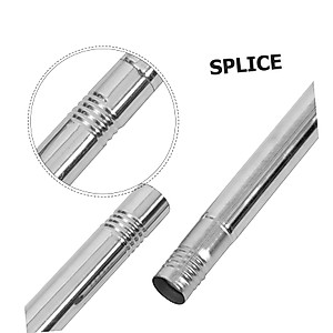 HOLIDYOYO Outdoor Indoor Broom for Floor Cleaning Collapsible Long Handle Angle Brooms Heavy Duty for Home Garage Kitchen Office Courtyard Lobby Lawn Concrete Pink