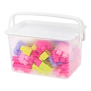 Large Stacking Basketwith Handles, Clear