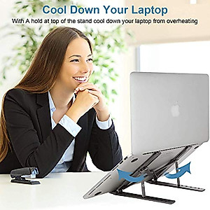 Laptop Stand for Desk, Laptop Riser,Aluminum Alloy Laptop Holder Compatible with 10-15.6 Inch MacBook PC-Notebook Tablet