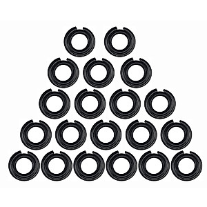 Generic 1/2"" Impact Wrench Socket Retainer Rings Clip with O-Ring,Fits Replacement Impact Wrench Tool Parts and Accessories,O-ring Square Drive Socket Retainer Ring （20 Sets/Pack）