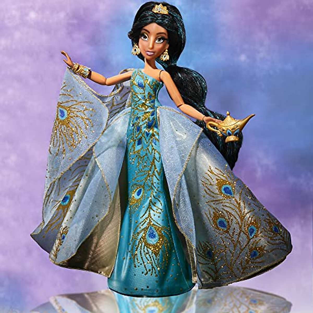 Disney Princess Style Series 30th Anniversary Jasmine Fashion Doll, Deluxe Collector Doll with Accessories, Disney Toy for Kids 6 and Up