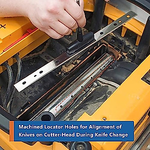 13 inch Planer Blades for Dewalt DW735 Electric Planer Knives DW735X Wood Planer Cutter with 24 Pcs Screws Replace DW7352 Blade Knife -3 Pack