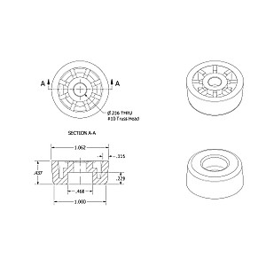 50 Soft Round Rubber Feet W/Stainless Steel Screws - .437 H X 1.062 D - Metal Insert for Strength Made in USA, Non Slip, Food Safe, Conflict Minerals 3TG, BPA Free, RoHS & Reach 3 Prop 65 Compliant.