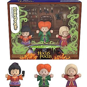​Little People Collector Disney Hocus Pocus Figure Set with Winifred Sarah and Mary Sanderson in a Display Gift Box for Fans