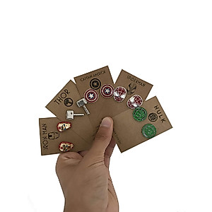 Superhero Cufflinks Wedding/Birthday Set of 5: Iron Man Spiderman Captain America Thor Hulk Marvel Collection