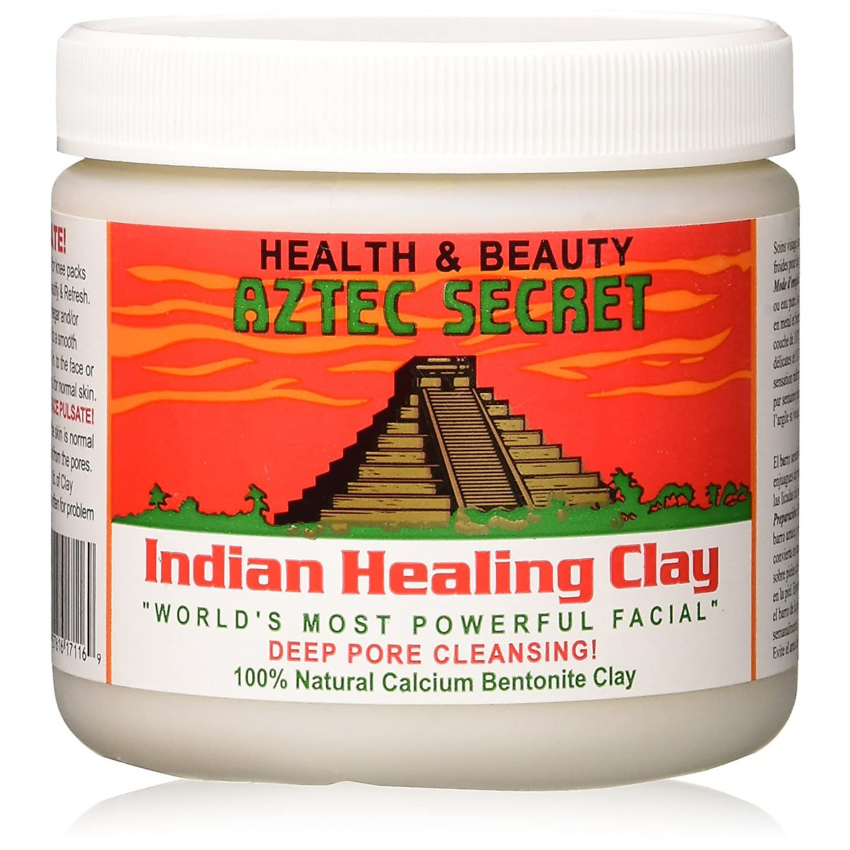 Aztec Secret 1lb, Original Indian Healing Clay with a Face Mask Mixing Bowl Set, Includes Bentonite Clay Powder, Spatula, Brush, Measuring Spoons, and More