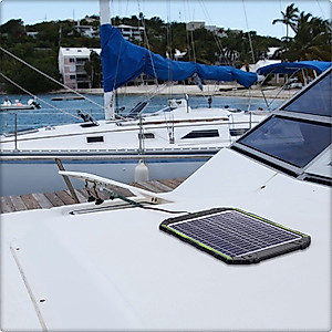 Sun Energise 20W 12V Solar Powered Battery Charger & Maintainer, Built-in Smart MPPT Charge Controller, Waterproof 20 Watt 12 Volt Solar Panel Trickle Charging Kits for Car Auto Boat RV Marine Trailer