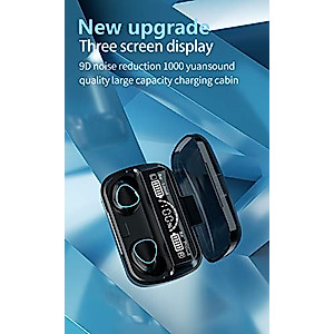 LmtLessDeals Bluetooth Headphones True Wireless Earbuds with Wireless Charging Case IPX 7 Waterproof Stereo Earphones in-Ear Touch Control Long Endurance headsets M10 VS.1