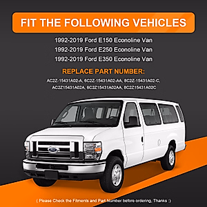 Rear Door Latch Cable & Rod for Ford E150 E250 E350 Right Back Door Latch Lock Assembly, Replace Ford 6C2Z-15431A02-AA 8C2Z-15431A02-C AC2Z-15431A02-A