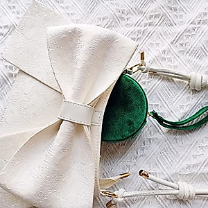 TOPLDILB Plush Velvet Travel Jewelry Box - Mini Jewelry Travel Case with Mirror Portable Small Jewelry Organizer Gift for Christmas Mother's Day Thanksgiving Anniversary Birthday - Emerald