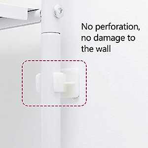 Hokcus Multi-Functional Shelf Washer Storage Frames for Over Toilet Floor Standing Storage Shelf with Clothes Rail,3 Tier Bathroom Organizer Shelf with Hooks,Punch Free,Space Saver