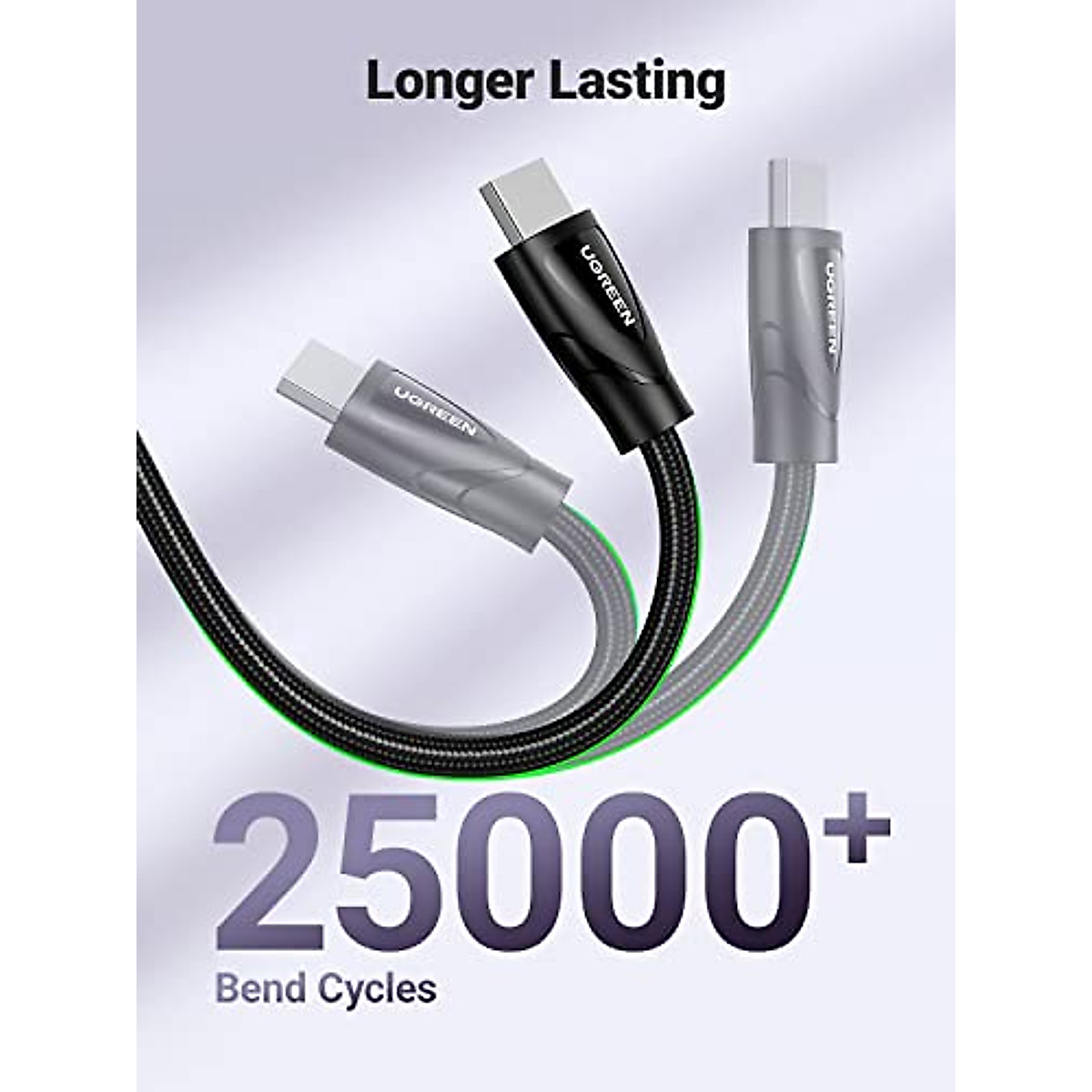 UGREEN 8K HDMI Cable 2.1 6.6FT 48Gbps Ultra High Speed HDMI Cord Braided 8K@60Hz 4K@120Hz, eARC HDR10 HDCP 2.2&2.3 HDMI Cable Compatible with PS5/Xbox Series X/Roku TV/HDTV/Blu-ray