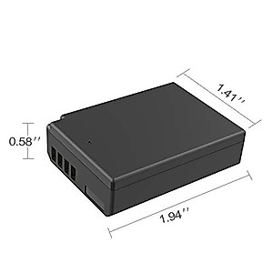 LP-E10 Battery Pack, LP 2-Pack Replacement Battery, Compatible with Canon EOS Rebel T7, T6, T5, T3, T100, 4000D, 3000D, 2000D, 1500D, 1300D, 1200D, 1100D & More (NOT for T3i T5i T6i T6s T7i)