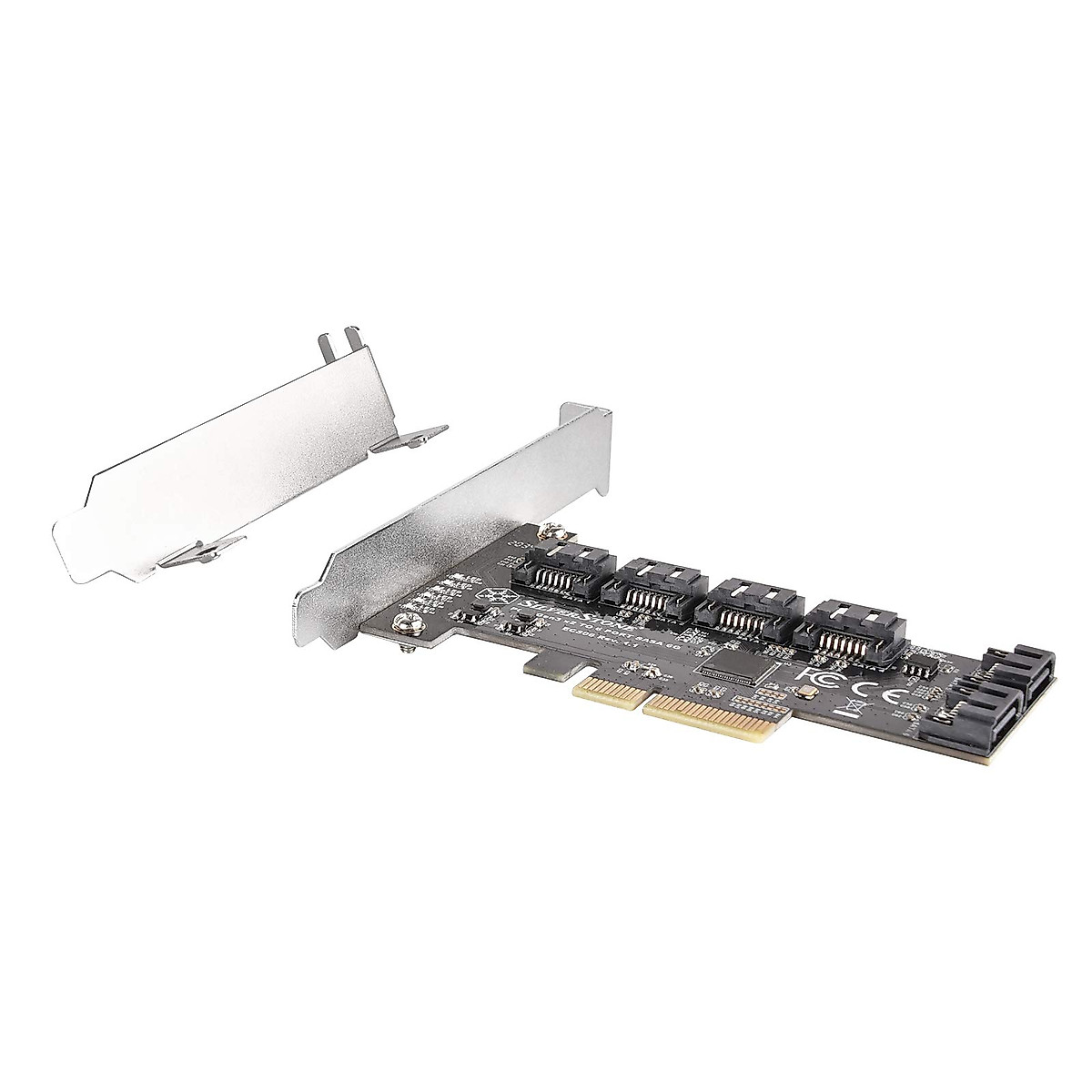 SilverStone Technology ECS06 6 Port SATA Gen3 (6Gbps) Non-RAID PCI Express Gen3 x2 Card, TAA Compliant