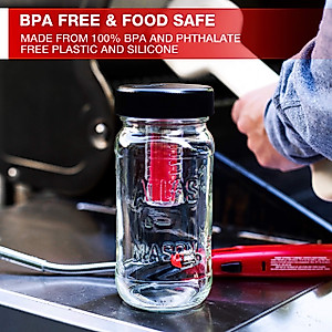 Masontops Jar Safe - Child Proof Herb Container - 2PK - Airtight Storage - Regular Mouth Jar Lock - Stash Bottle Locker