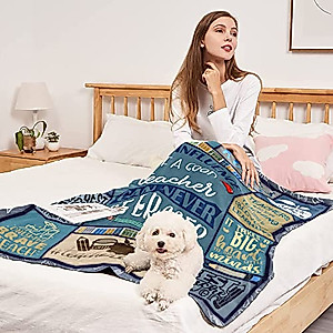 Omokil Teacher Gifts, Teacher Appreciation Gifts, Teacher Gifts for Women, Best Teacher Gifts, Teacher's Day Gifts, Teacher Retirement Gifts for Women, Men, Personalized Teacher Gifts Blanket 60"X50"
