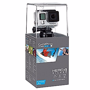 GoPro HD Hero4 Silver Action Camcorder with Dual Battery Charger and 16GB MicroSD Card