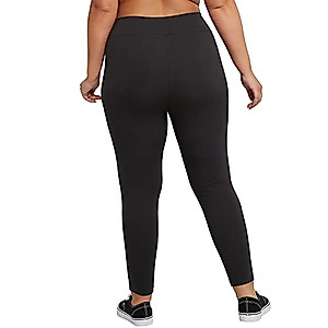 JUST MY SIZE womens Long Legging Pants, Black, 1X US