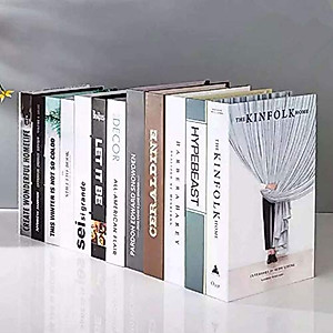 EXCEART 3pcs False Book Decorative Books Modern Faux Books Home Decoration Stacked Books for Bookshelf Library Coffee Tables and Shelves Random
