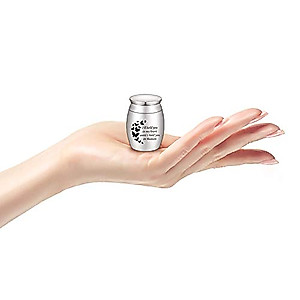 1.57 Inch Small Keepsake Urns for Ashes Mini Butterfly Cremation Urn for Human Ashes Stainless Steel Funeral Ash Holder for Men for Women - I'll Hold You in My Heart Until I Hold You in Heaven